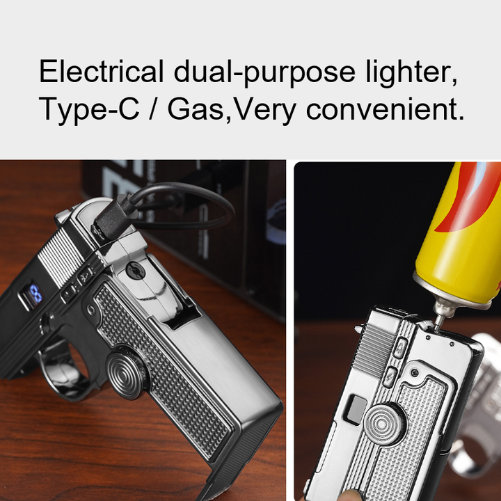 Dericsson 2-in-1 Gun-Shaped Ignition Lighter - Stress Relief