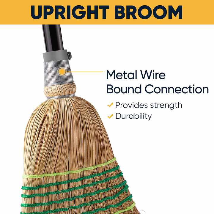 Jesun Outdoor Heavy-Duty Corn Broom - Eco Friendly