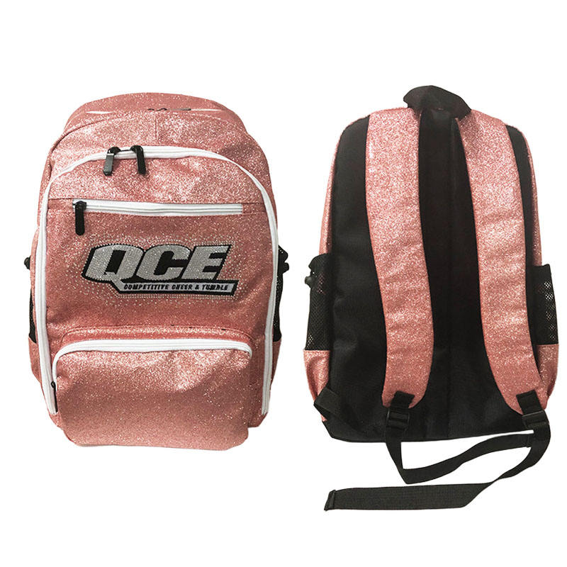 Golden Glitter Backpack Cheerleading Cheer Bag Accessories Dance Studio ...