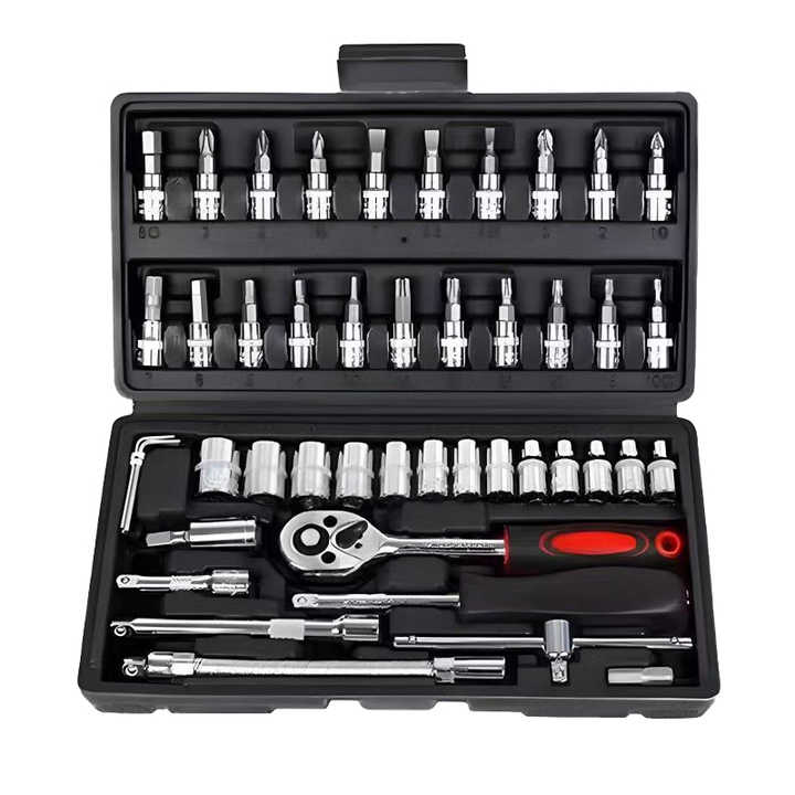 46pcs Auto Repair Combination Tool Set Manual Machine Hand Impact ...