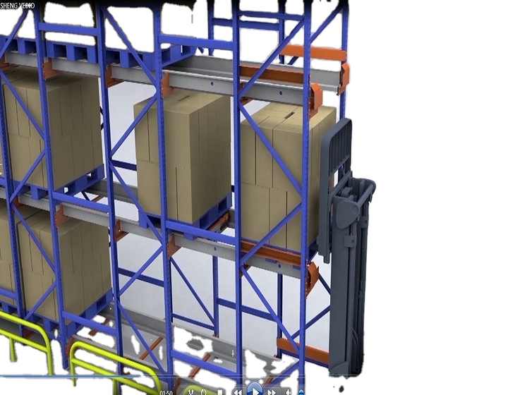 Miniso 5-Layer Steel Shelf Warehouse Vertical Racking System Shuttle ...