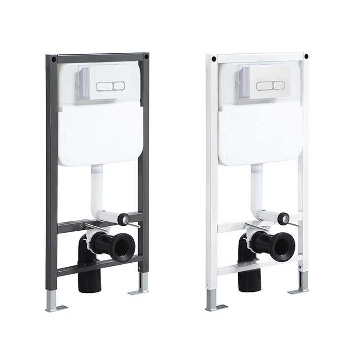 Bathroom Wall Hung Toilet with Concealed Cistern Dual Flush