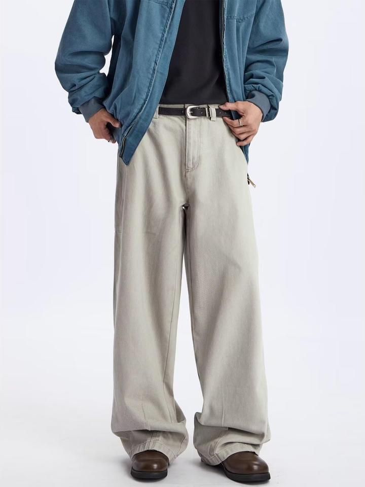 Men People Stitch Jeans Human Seam Detail Denim Pants Loose Fit Crowd ...