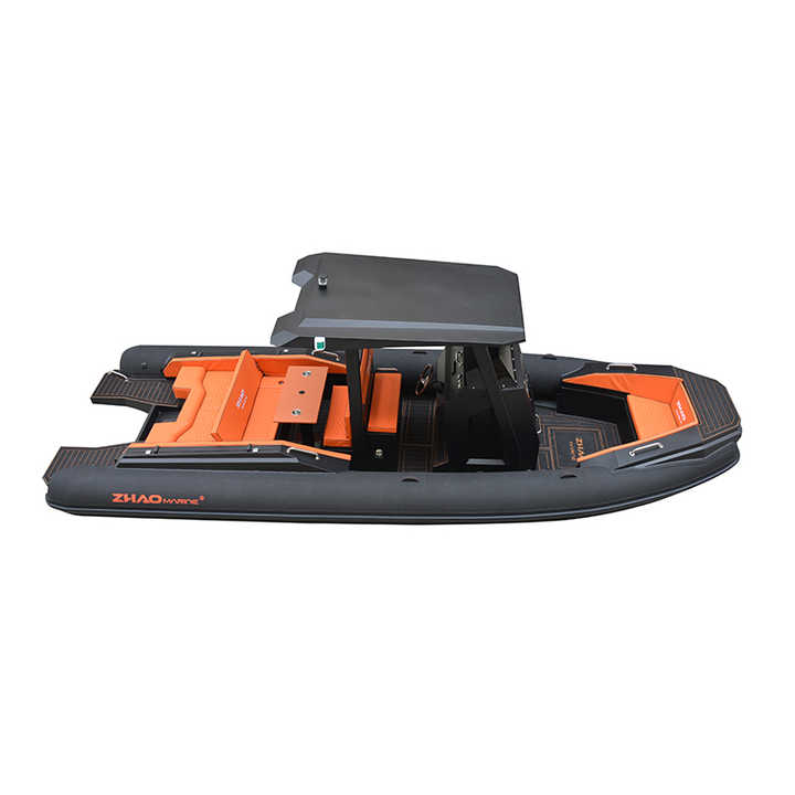 Modern Design Rescue Inflatable Yacht Mini RIB Boat Central Console ...