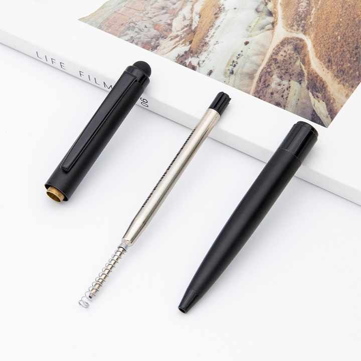 Hot Sale Matte Black Barrel Metal Pen High Quality Customized logo ...