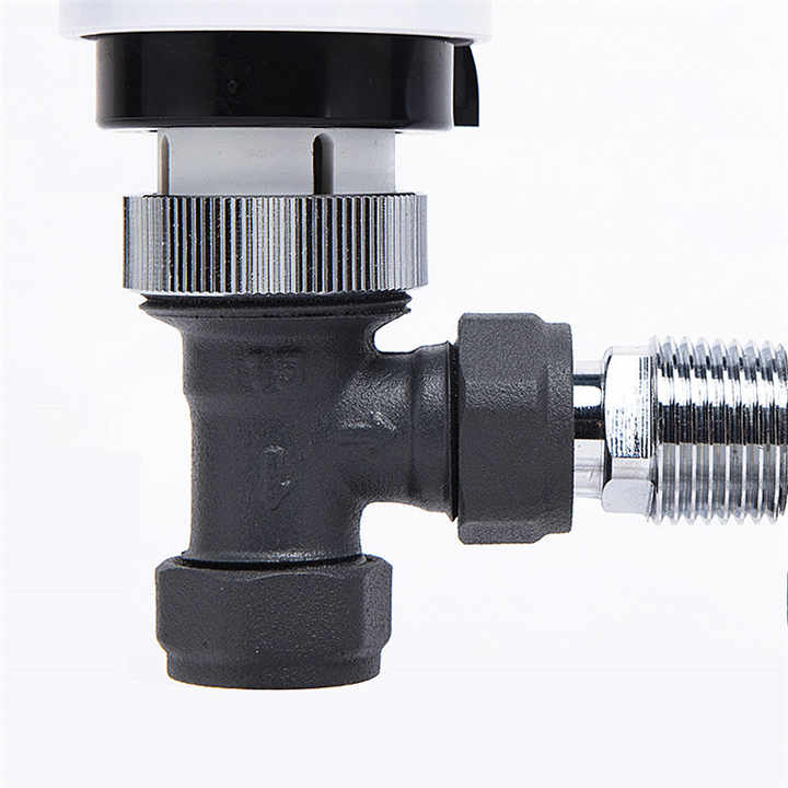 Avonflow Brass Radiator Thermostatic Angle Valve TRV Towel Radiator ...