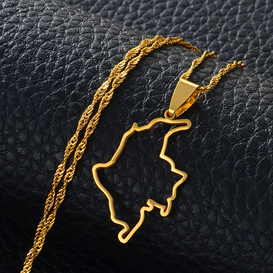 18k colombian gold chain | Premium Stainless Steel Necklace