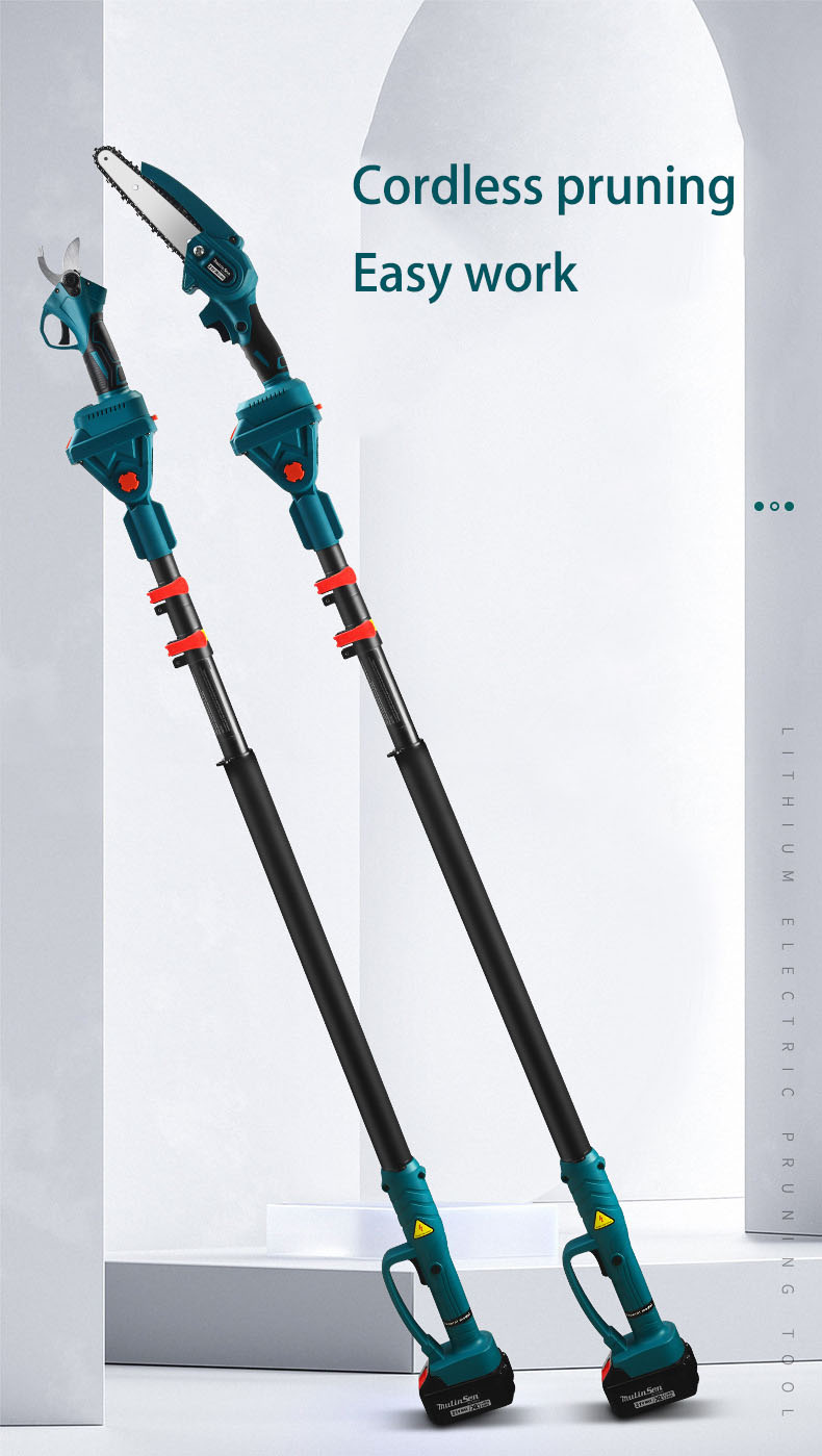 Retractable handle cordless tree pruners electric pruners high branch ...