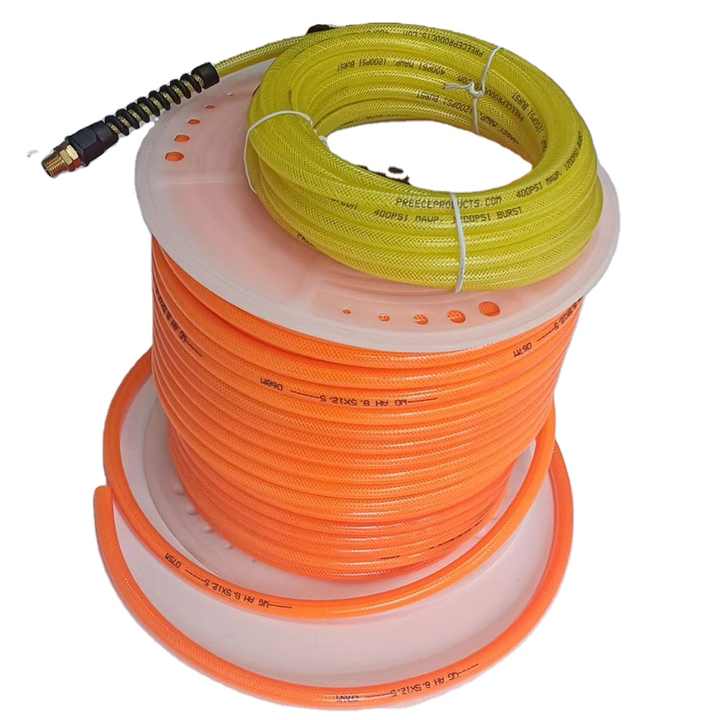 Polyurethane Pu Fibre Braided Reinforced Tubing PU Braided Tube ...