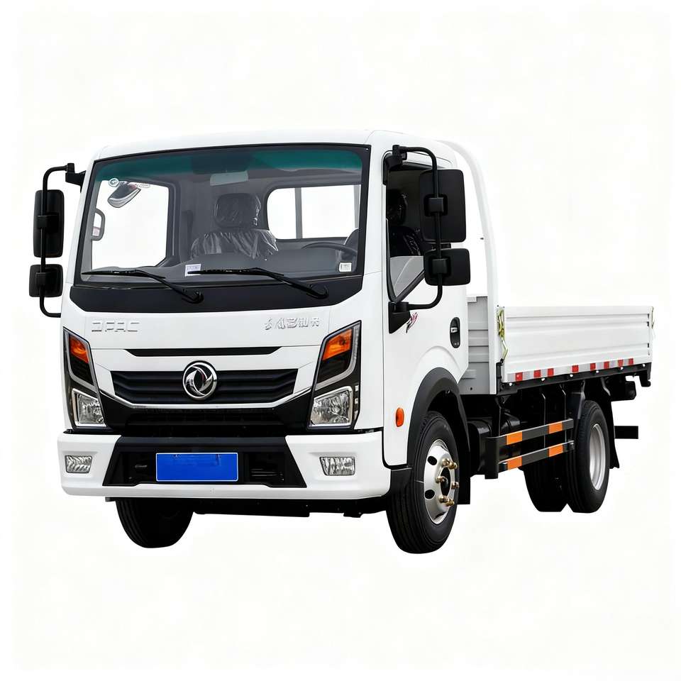Dongfeng Custom 5 Ton Cargo Truck Small Box Lorry with Single Row Seat ...