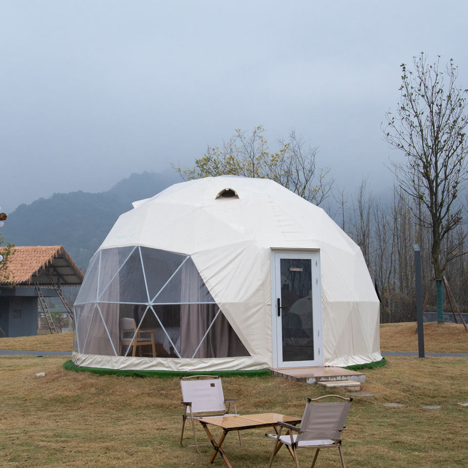 Luxury 6m Geodesic Dome Tent Transparent PVC Fabric Igloo Tent for ...