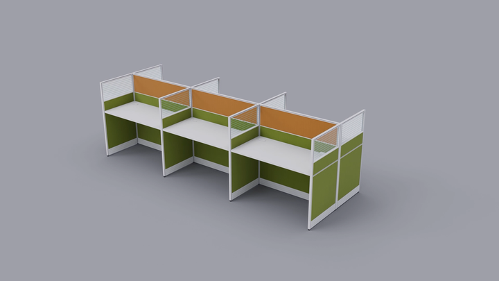 Modern Wooden Modular Office Partition Cubicle Call Center 2 4 6 Person ...