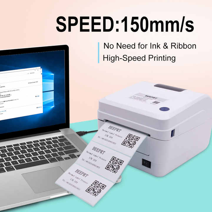 QIRUI 4inch Thermal Label Printer - High Quality & Reliable