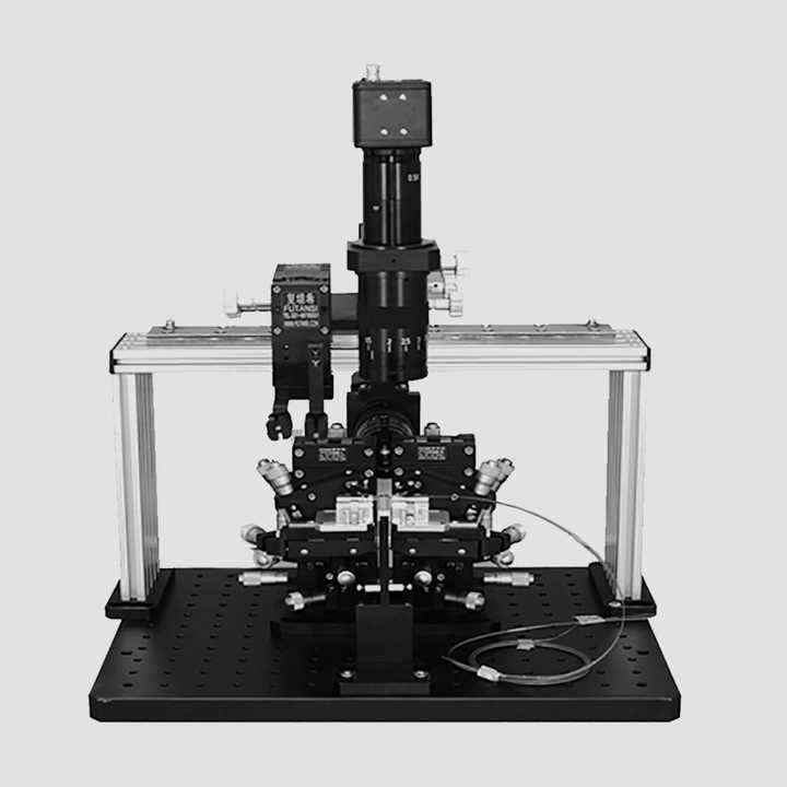 Semi-automated Dual 6-Axis Y-Waveguide Optical Alignment System
