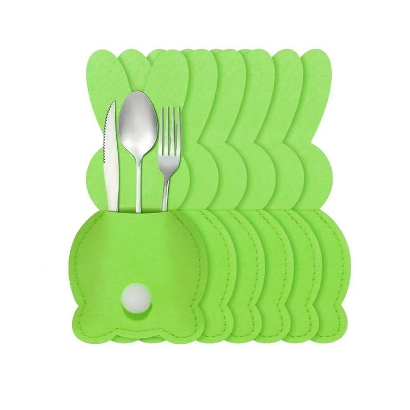 Easter Bunny Tableware Bag, Knife and Fork Bag, Birthday Party Tabletop ...