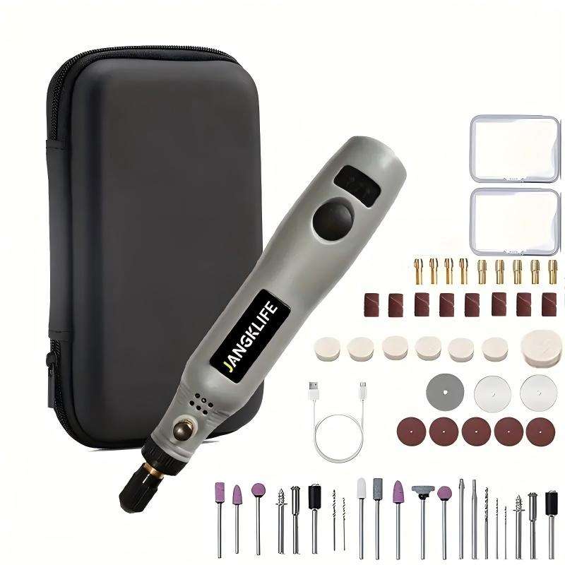JANGKLIFE Wireless Rotary Tool Kit - Cordless, Rechargeable, 3 Speed ...