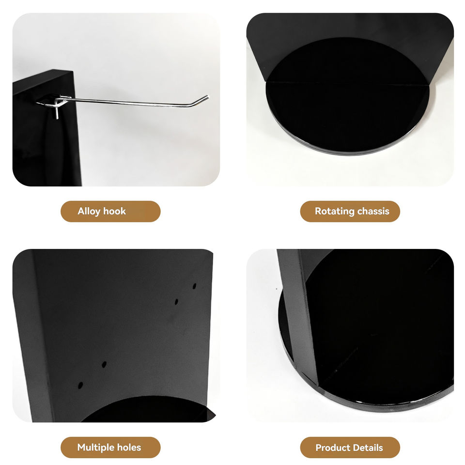 Black Acrylic Rotating Display Stand - for Supermarkets, Retail Stores ...