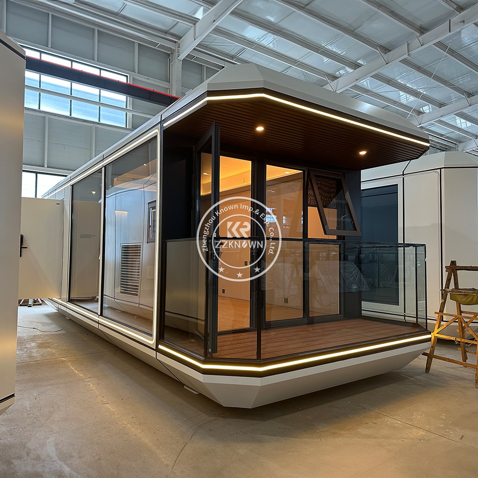 Apple Pod Space 20Ft Mobile Prefab Capsule House with Bathroom Steel ...