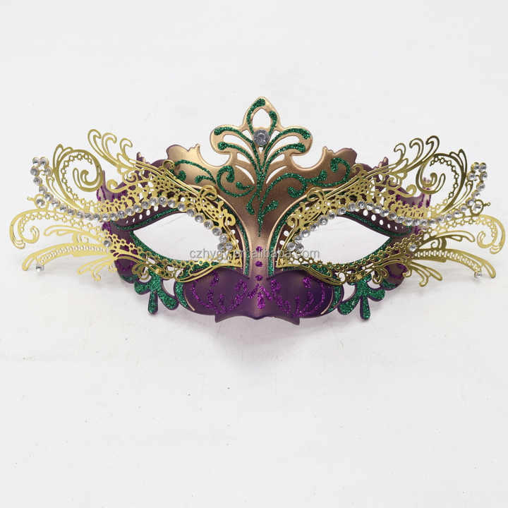 High Quality Mask Metal Style Venetian Party Masquerade Ball Mask ...