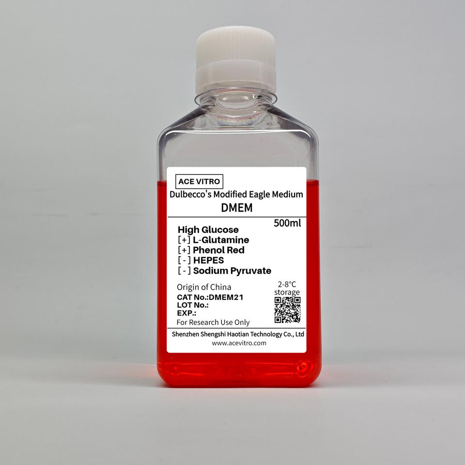 ACE VITRO DMEM21 OEM 500ml Cell Culture Media with High Glucose L ...