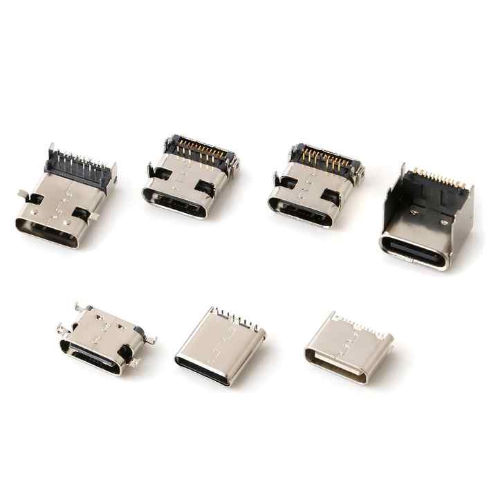 Type-C 24Pin Connector - Vertical SMT Female USB Type C Connector for ...