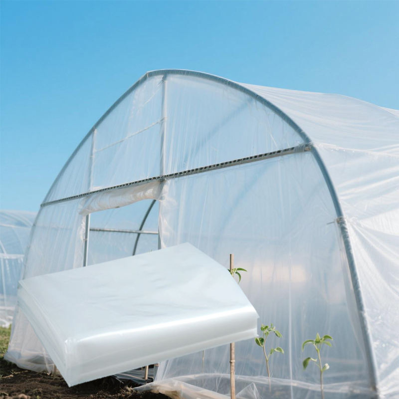 Long-lasting 200 Micron Greenhouse Plastic Film UV-resistant Tunnel ...