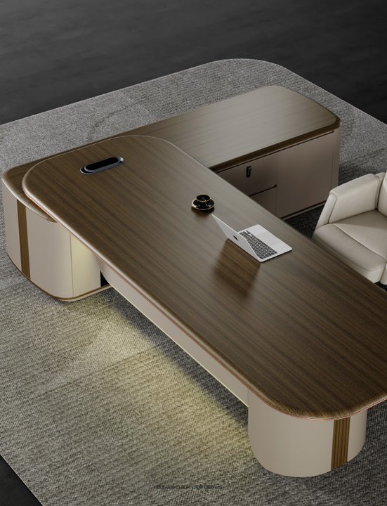 New Design Wooden Office Table Executive Desk Unique CEO Executive ...