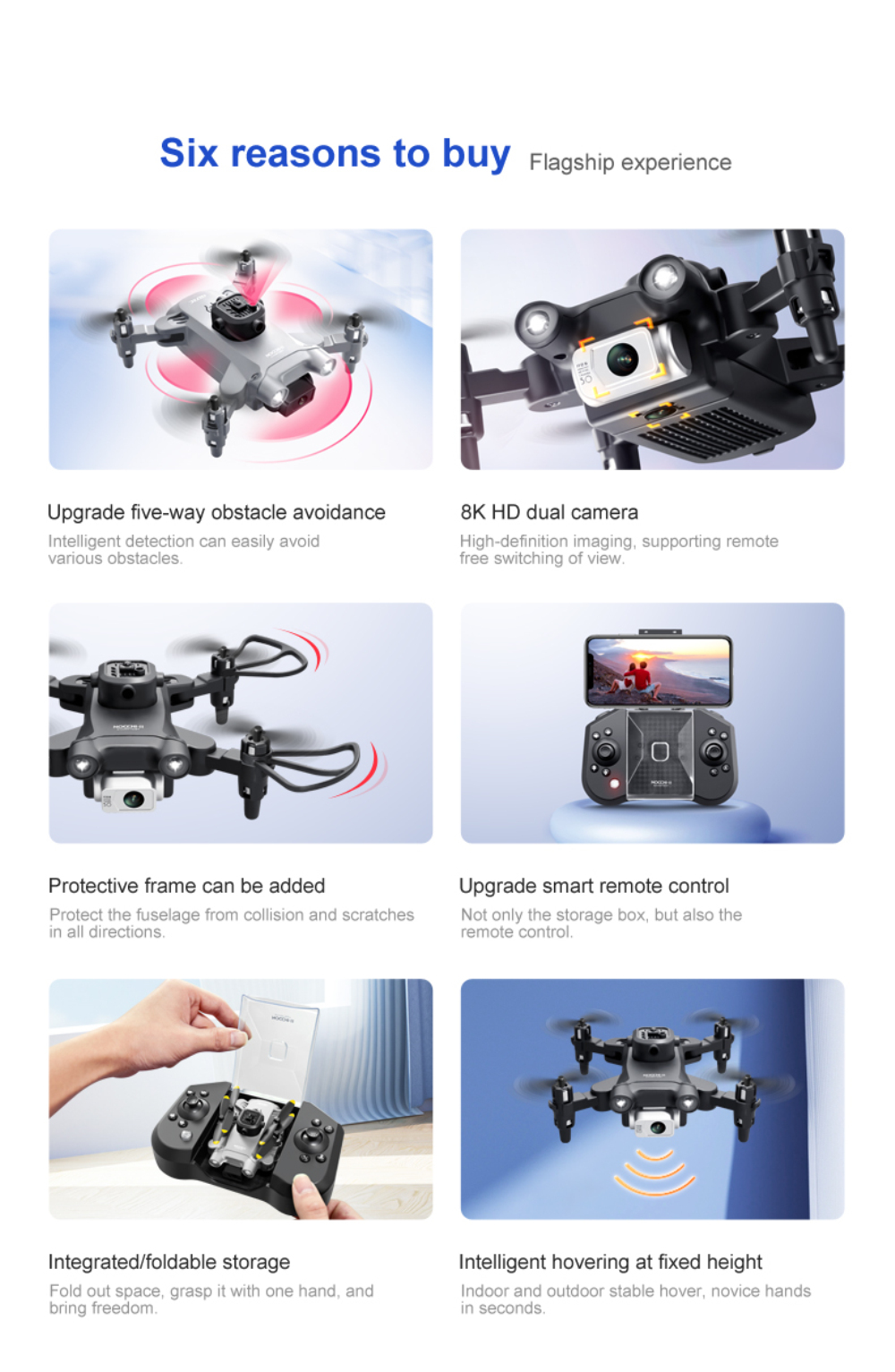4DRC V30 Mini Drone - Foldable, Camera, and Obstacle Avoidance