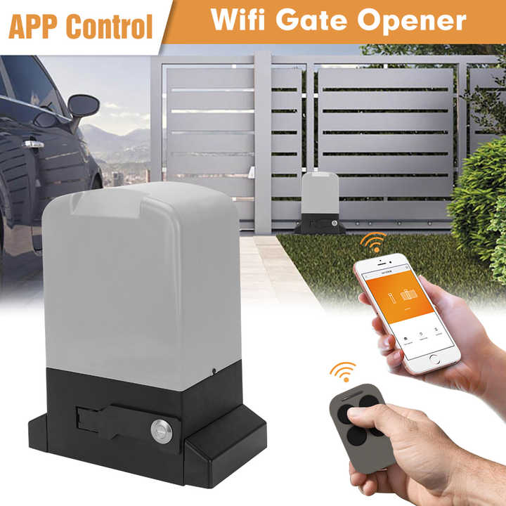 Modern Automatic Sliding Gate Motor Opener with Tuya App Guangzhou ...