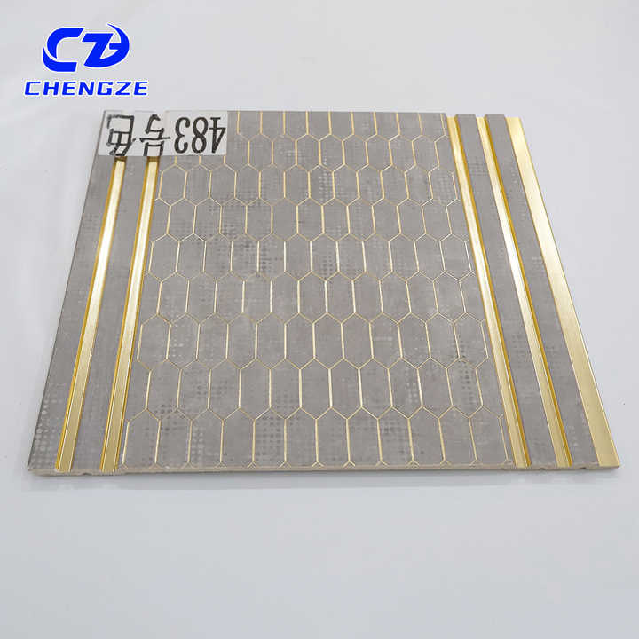 Golden Line Fluted Panel Multi-design PS Wall Panels Charcoal Panel ...