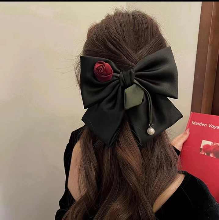 2024 New Design Korean Elegant Rose Large Spring Hair Clips Hair ...