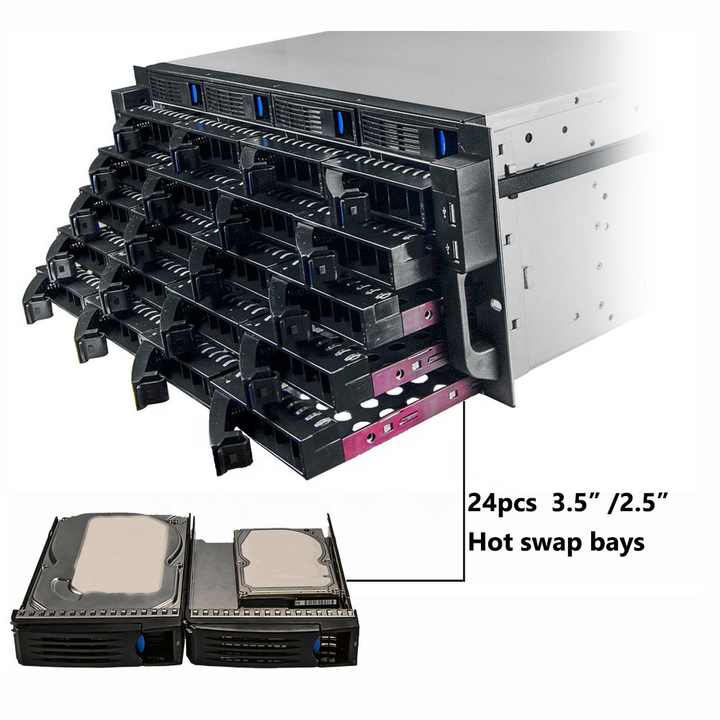 24 Bay Hot Swap 4U Server Case - Reliable Storage Solutions