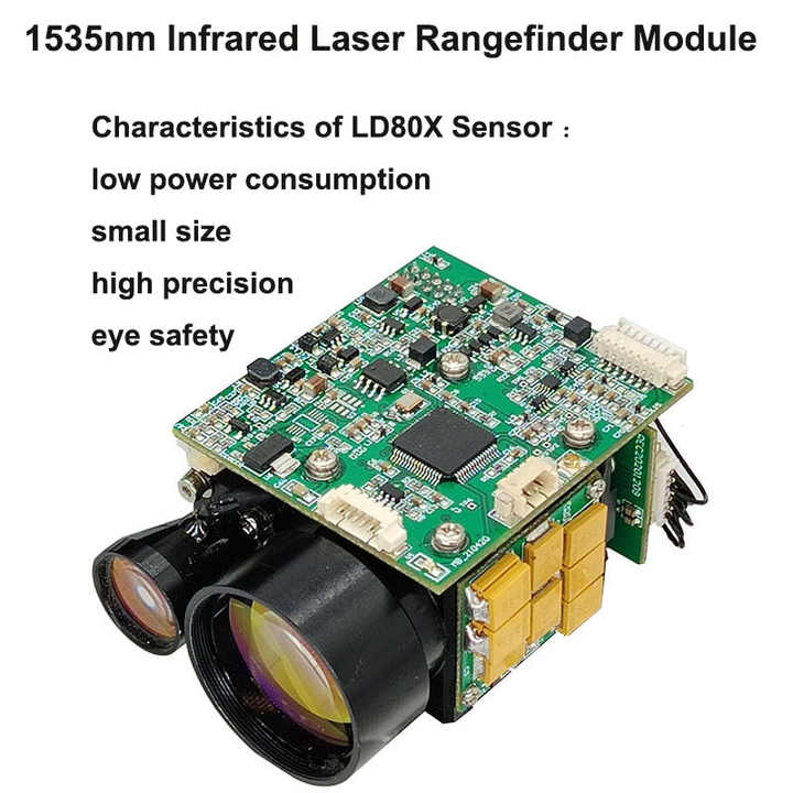 Wireless Infrared Sensor Laser Distance 8000m Outdoor UART 1535nm 8km ...