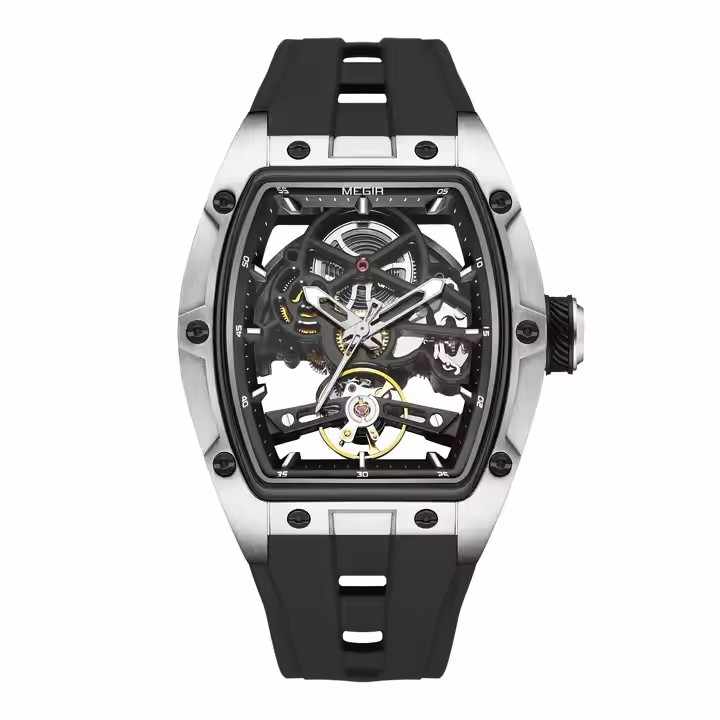 Montre Homme Original Brand Megir 2242 Skeleton Wristwatch