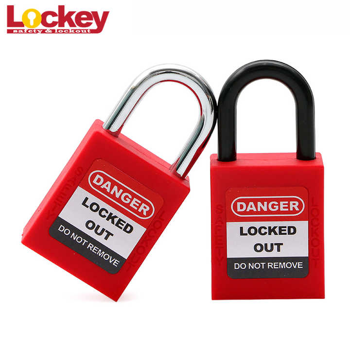 Security 38mm Shackle Pad Locks Loto ABS Body Safety Padlock Lockout ...