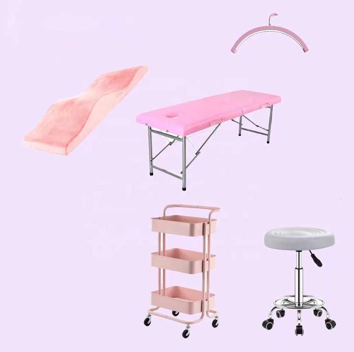 Beauty Salon Furniture - Five Piece Set for Eyelash & Massage