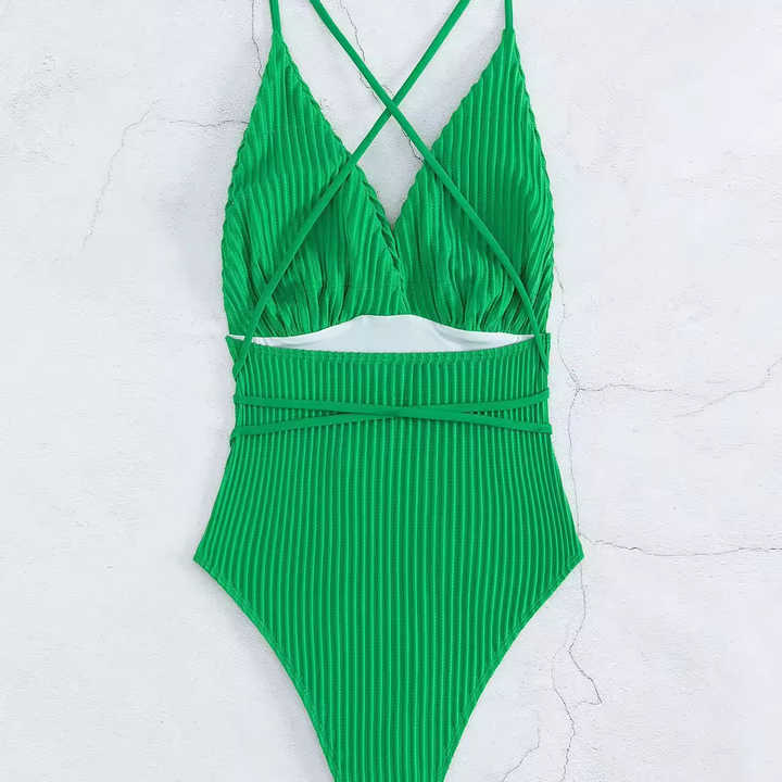 Dropshipping New Style Texture Fabric Bikinis Women Sexy Belt Design ...