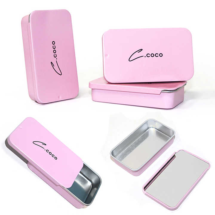 Wholesale Slide Lid Metal Tin Case Packaging Box for Balm