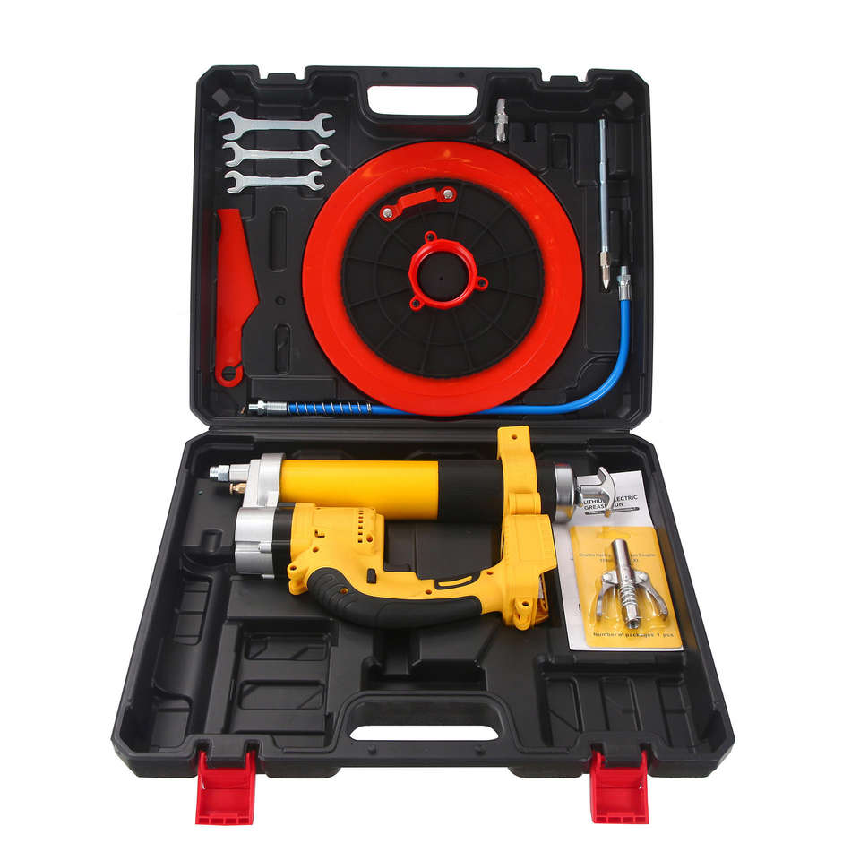 21V Lithium Battery Grease Gun - Rechargeable Bulk Electric Ink ...