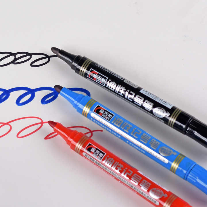 GENVANA Sharpie Uv Permanent Marker Pen PP Material Body Refillable Ink ...