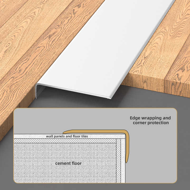 Foshan Factory Aluminum Transition Profile Protective L Shape Tile Edge ...