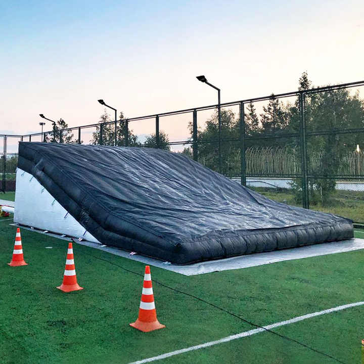 Inflatable Airbag Landing - Safe Stunt for Extreme Sports