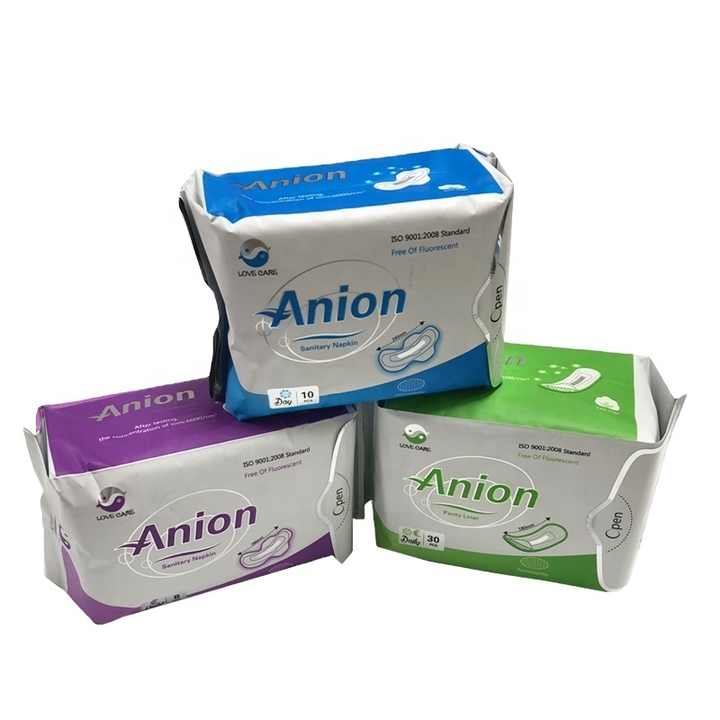 OEM Free Samples Anion Sanitary Pads - Super Absorbent