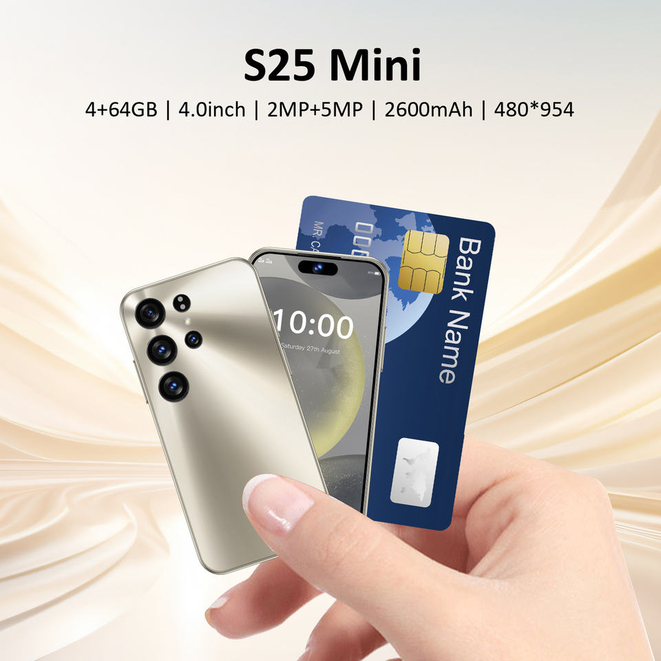 Hot Sale S25 Mini Original 4 Inch 4GB+64GB Android 5G Smartphone Unlock ...