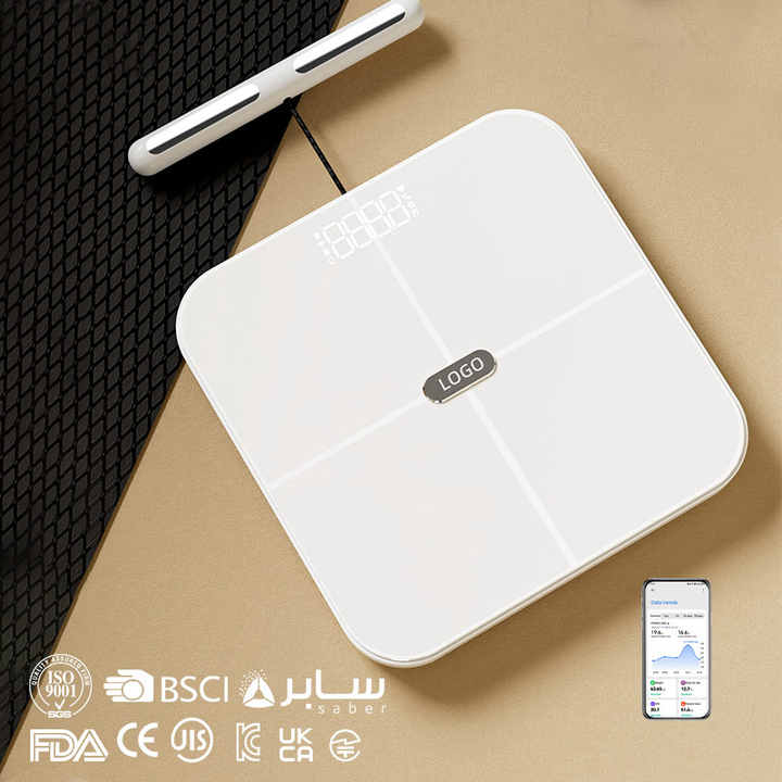 Custom Bmi bluetooth Body Fat Scale 8 Electrodes Handheld Smart Scale ...