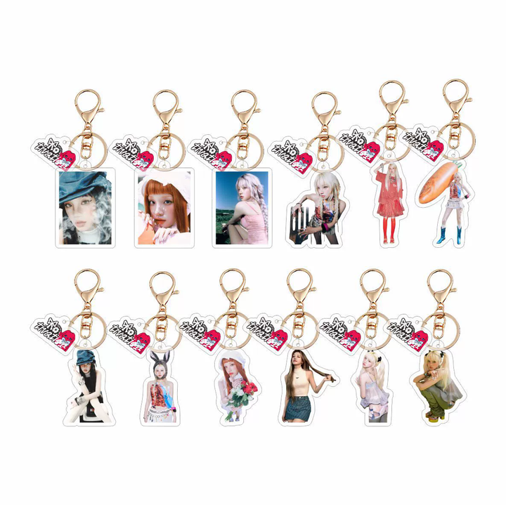 KPOP Idol Group I-DLE Song Yuqi Motivation Plastic Keyring Charms ...