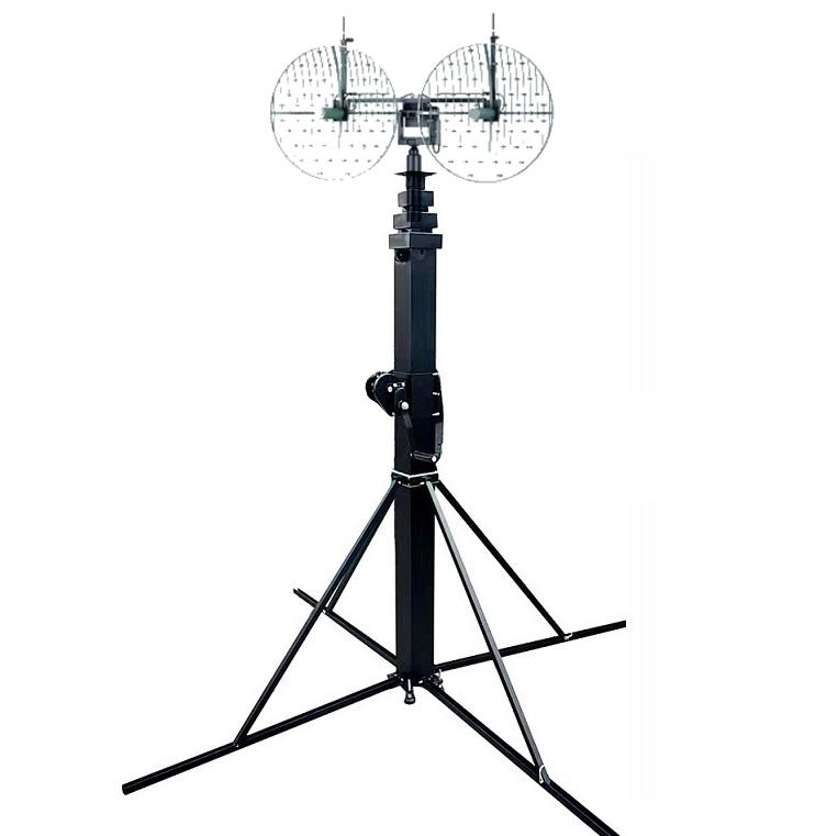 4m 5m 8m Floor Mount Waterproof Steel Hand Crank Mast for CCTV