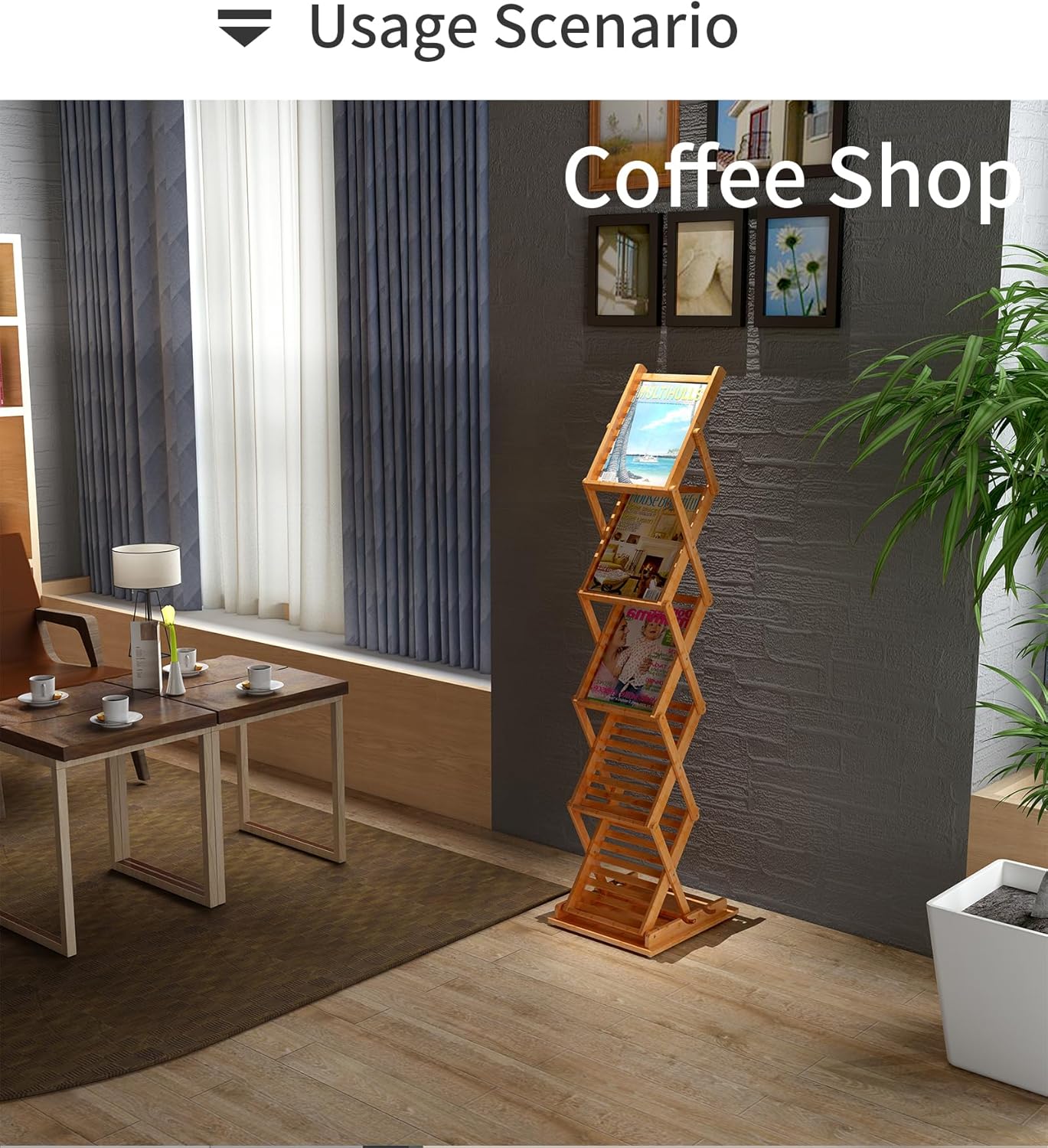 Stylish and Durable wooden bamboo magazine book rack for Efficient ...