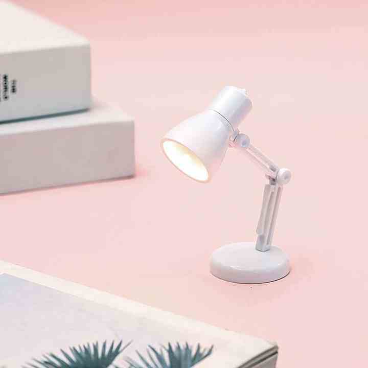 Mini LED Night Reading Book Light Foldable Table Lamp Dormitory Bedroom ...
