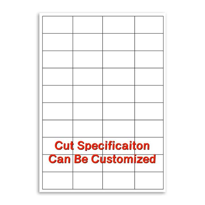 Custom Die Cut Barcode Stickers Waterproof A4 Size 8.5x11 Inch Self ...